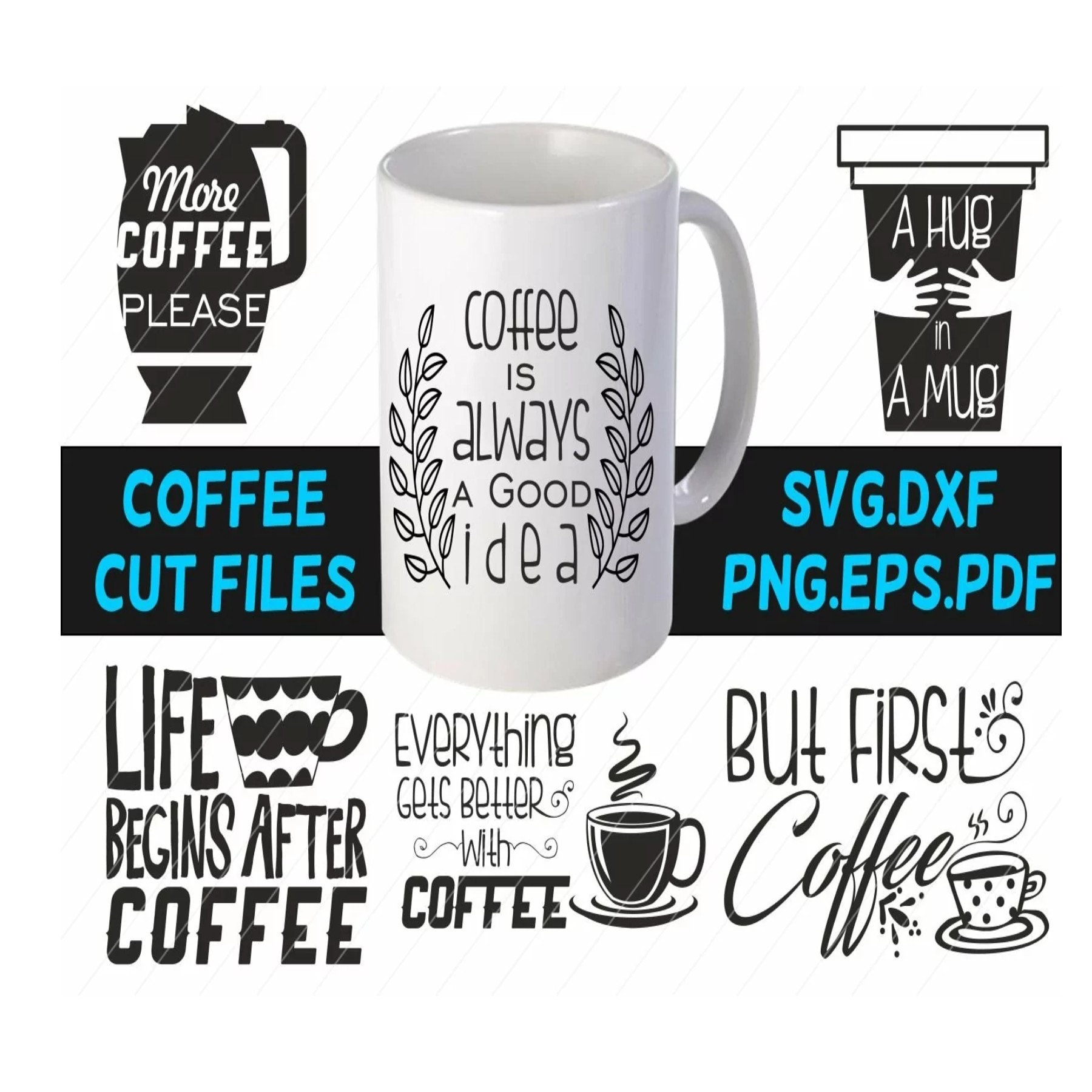 Coffee SVG Bundle - Etsy