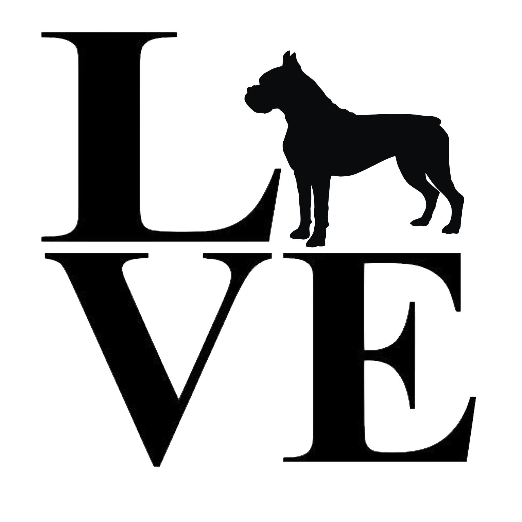 Boxer Dog Decal - Etsy