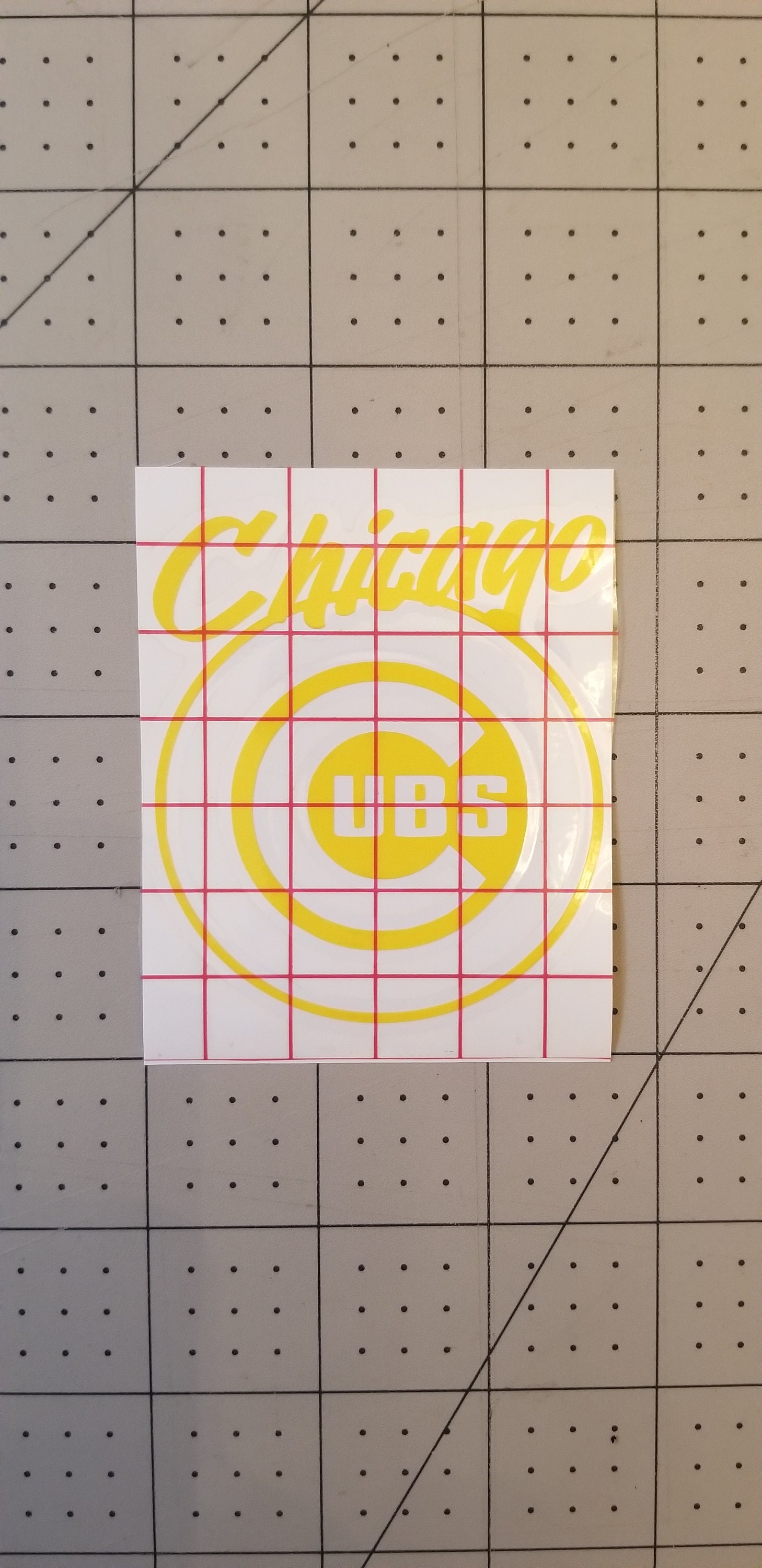 Chicago Cubs Vinyl Decal - Etsy