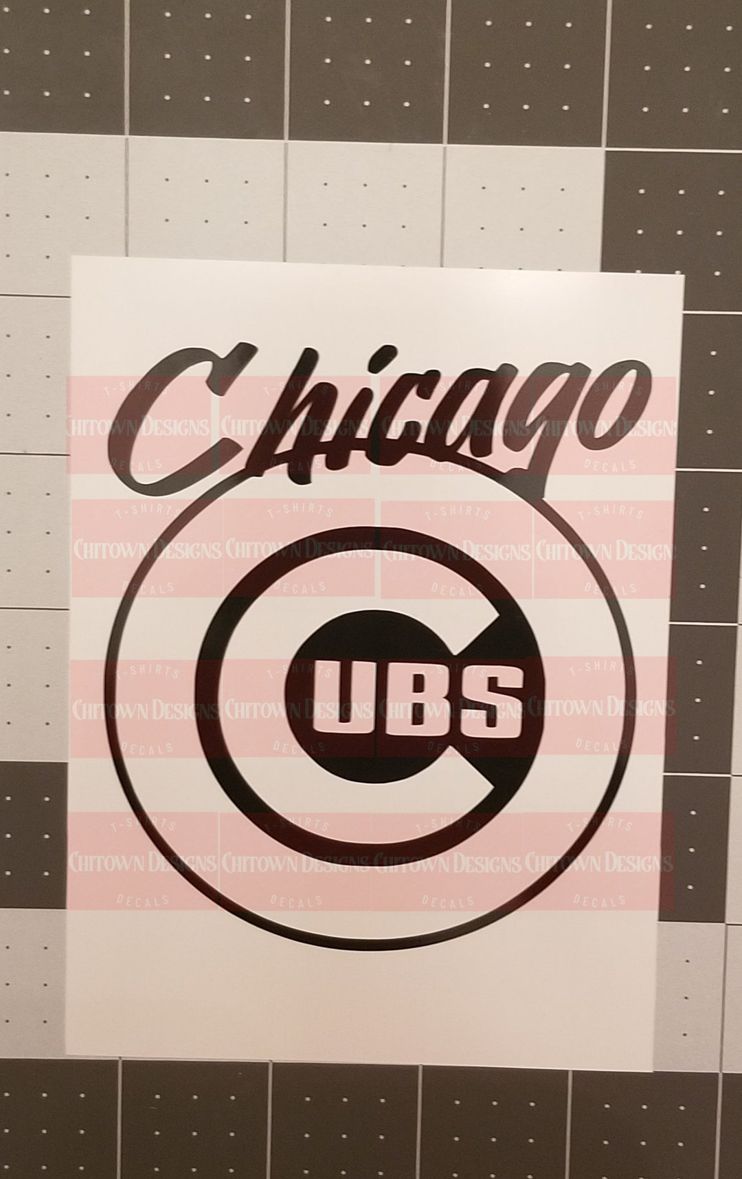 Chicago Cubs Vinyl Decal - Etsy