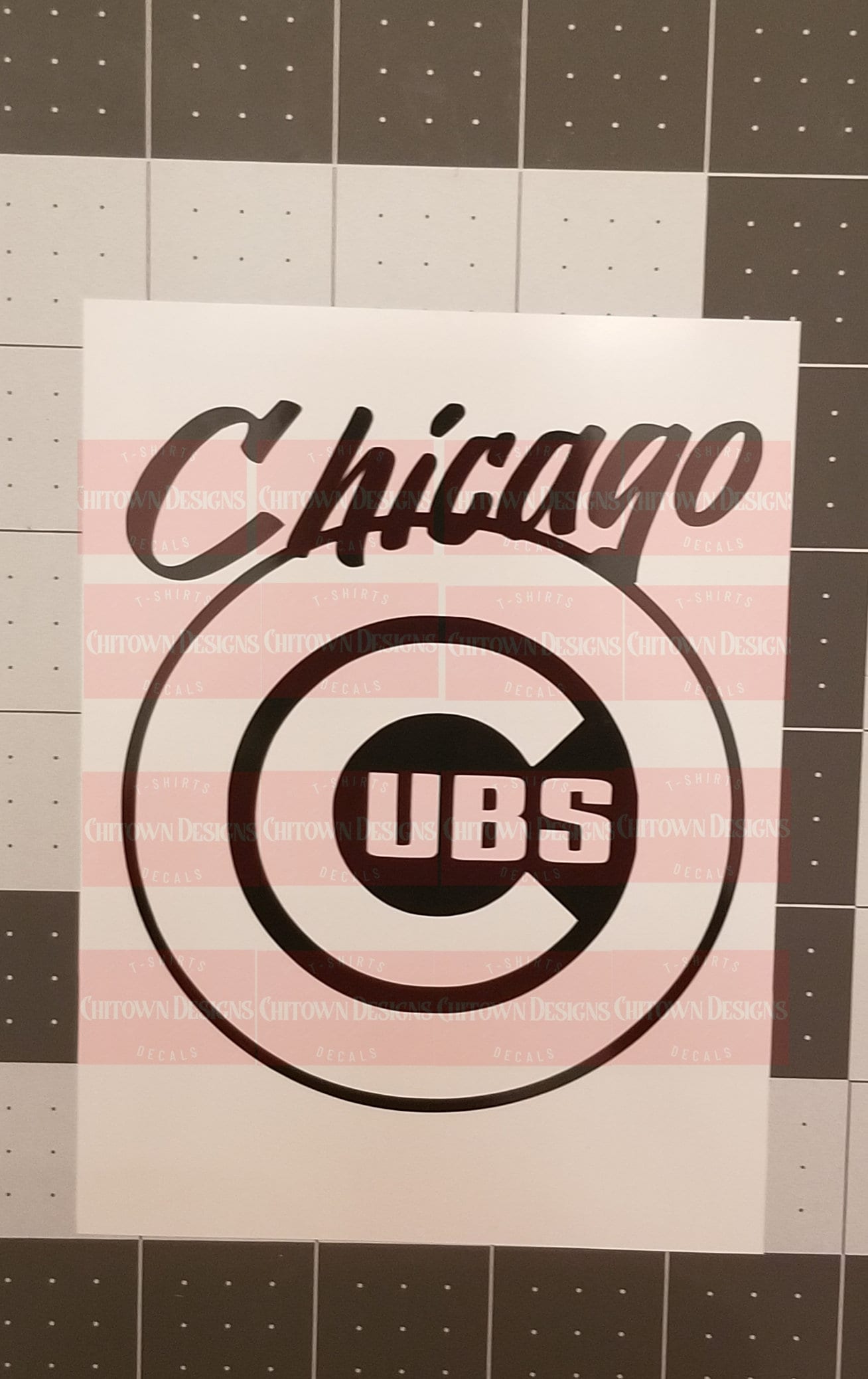 Chicago Cubs Vinyl Decal - Etsy