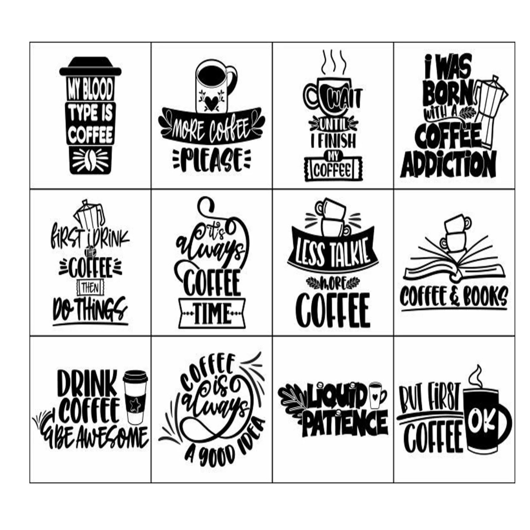 Coffee SVG Bundle - Etsy