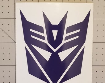 Transformers Decepticon Vinyl Decal / Car Decal / Window Decal. - Etsy