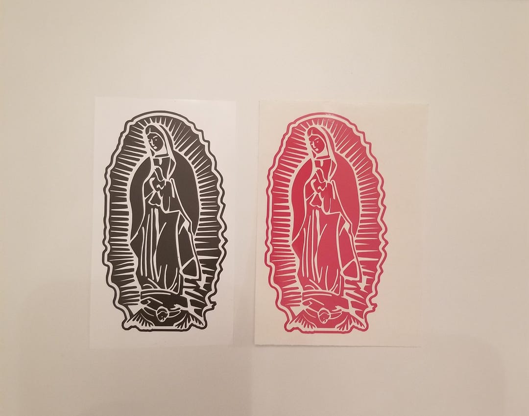 Virgin Mary Decal - Etsy