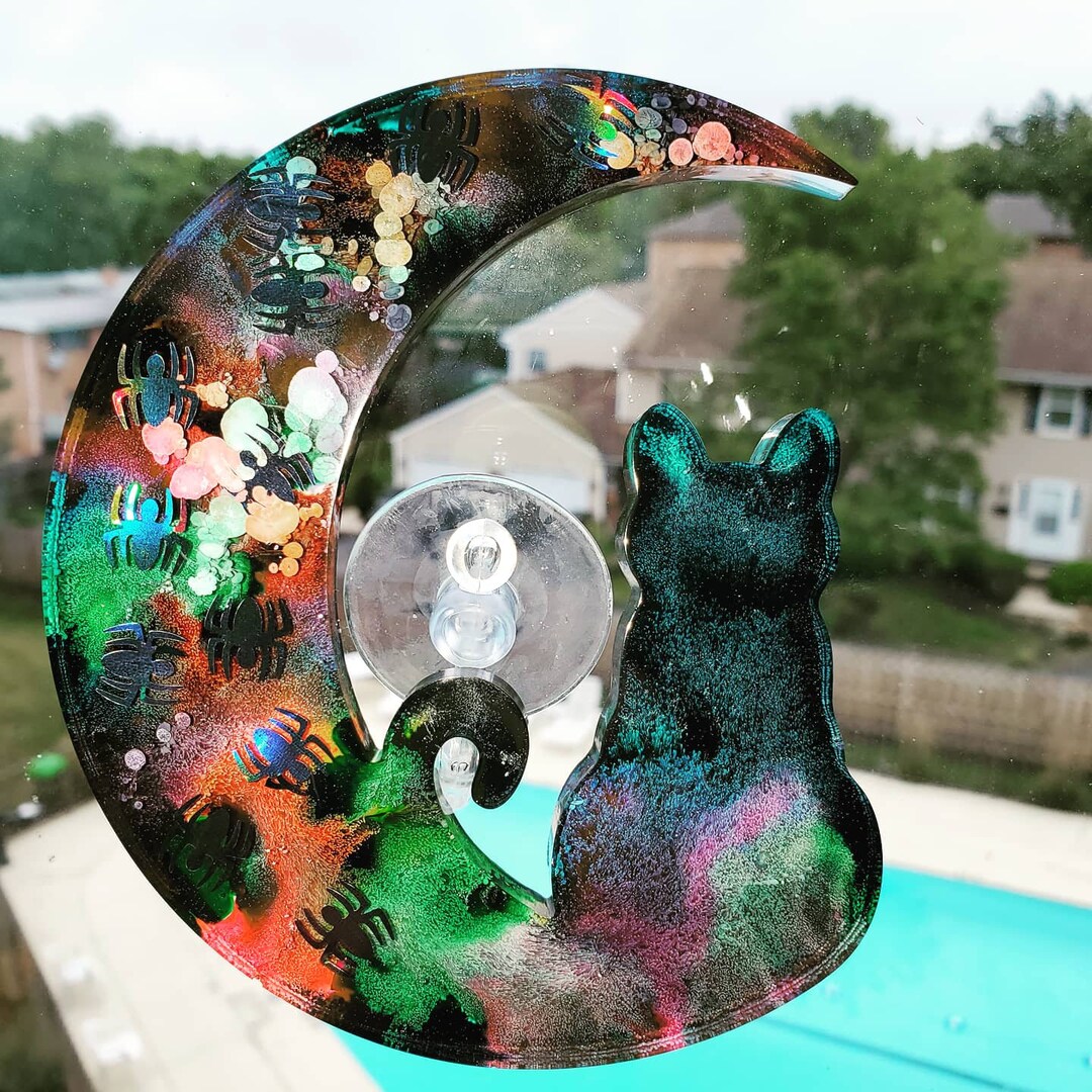 CUSTOM Animal in the Moon Art - Etsy
