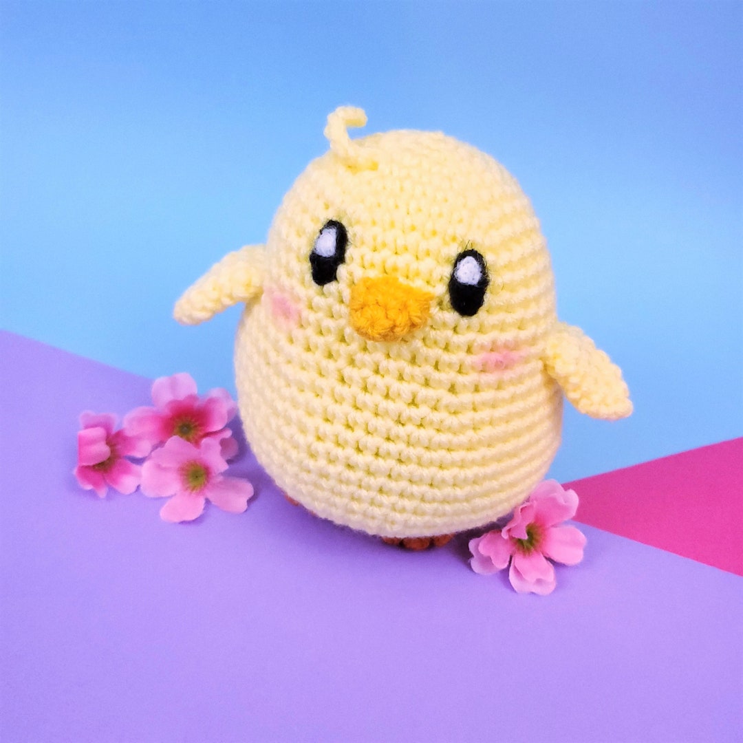 Handmade Crochet Manjuu Chubby Chick Bird Amigurumi Plush - Etsy
