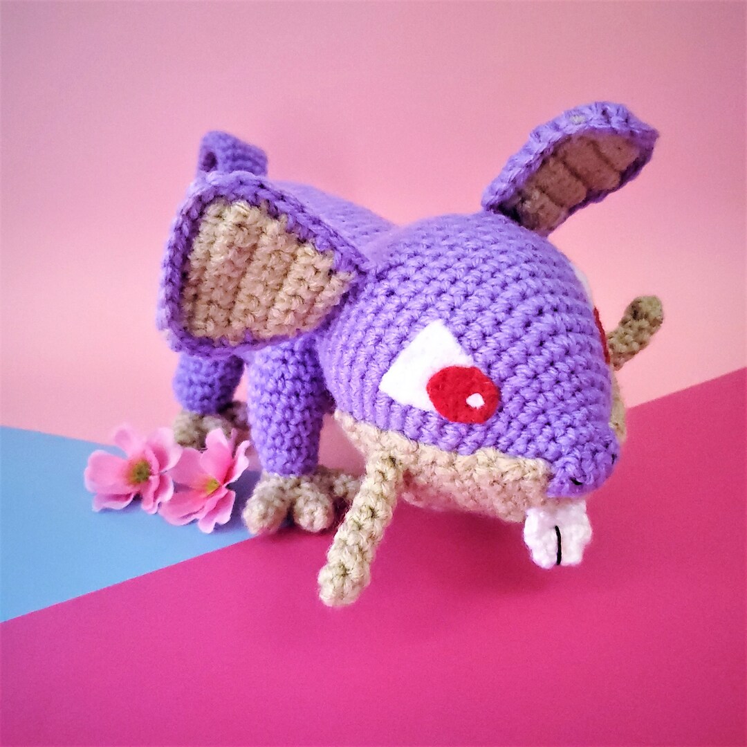 Handmade Pokemon Ratata Amigurumi Plush - Etsy