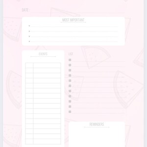 Seasonal Printable Daily Planner Daily Planner for All Seasons Seasonal ...