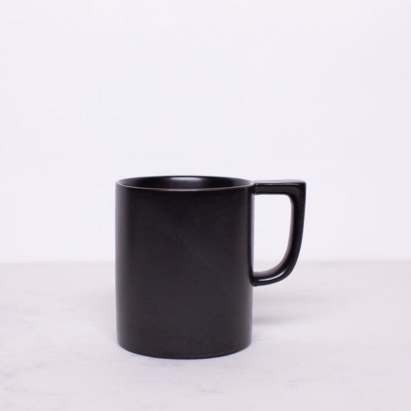 Matte Black Ceramic Mugs - Etsy