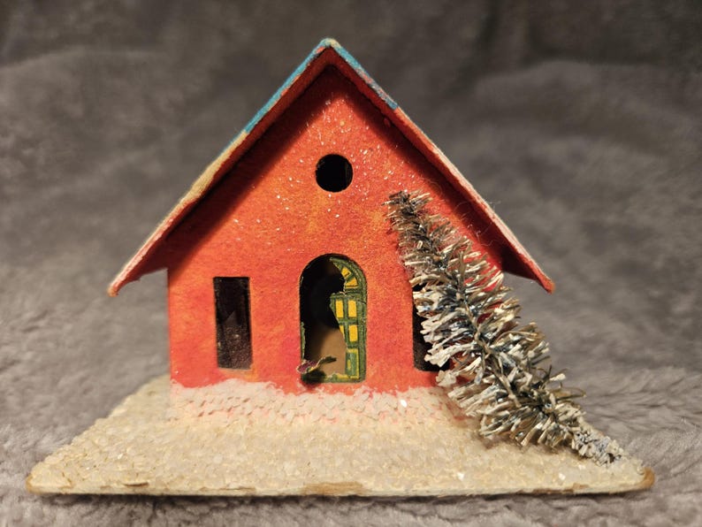Vintage Putz Village House - Etsy