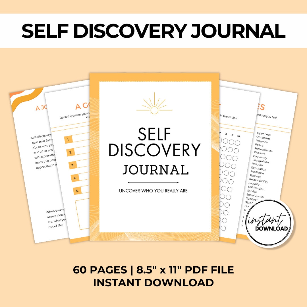 Self Discovery Journal Self Discovery Booklet Self - Etsy