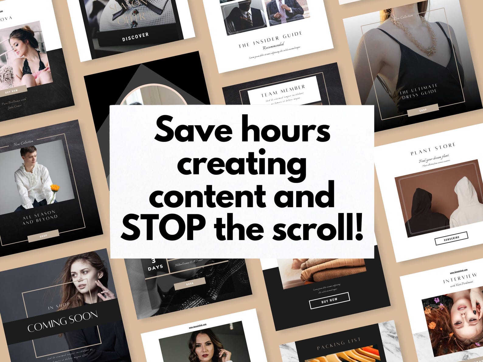 The Retail Photo Collection Social Media Templates, Social Media ...