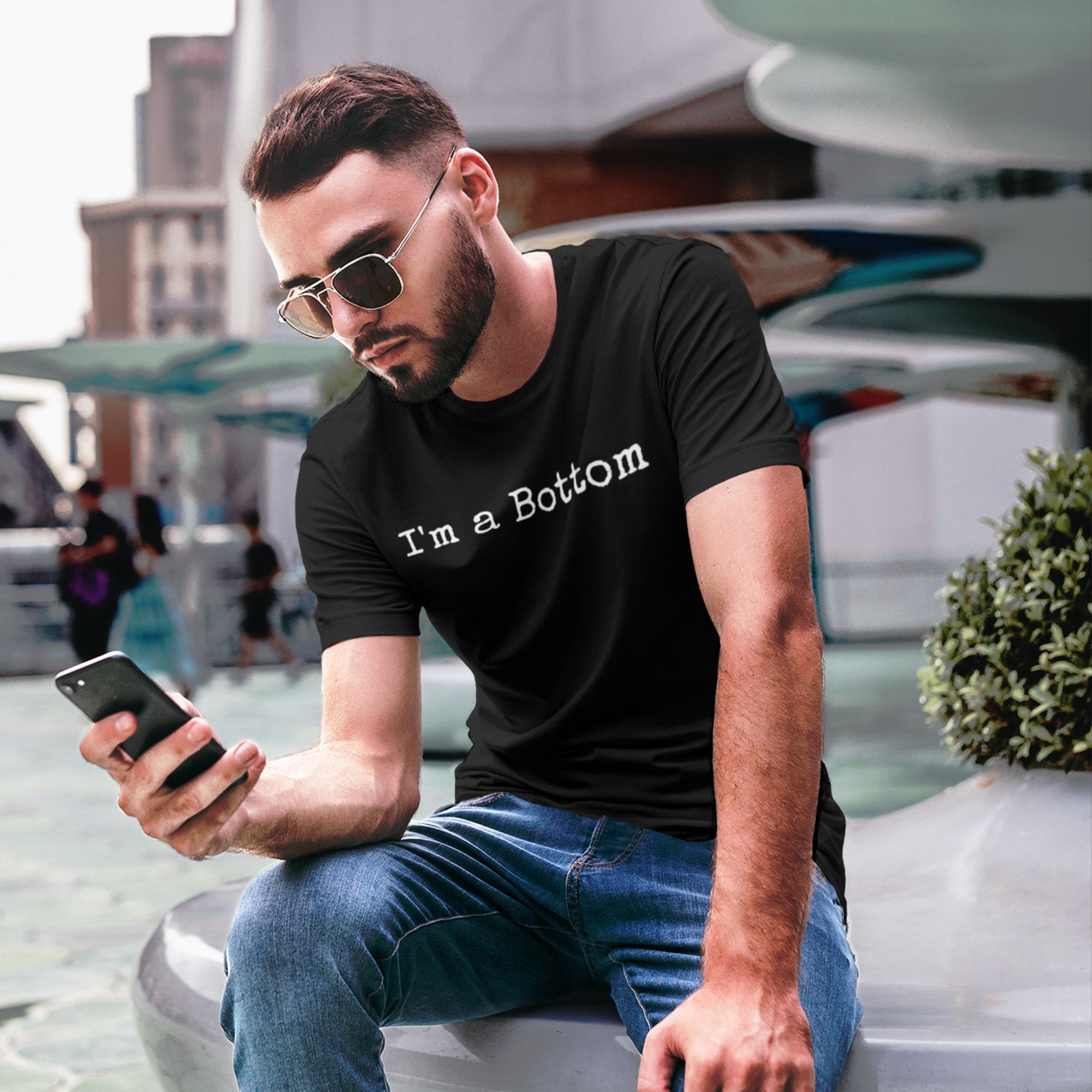 LGBTQ I'm a Bottom T-shirt Fun LGBTQ Tee Fun Gay Tee - Etsy