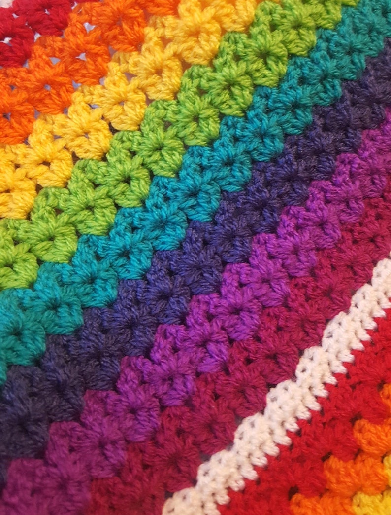 Handmade Baby Blanket Cosy Autumn Rainbow Blanket Design - Etsy