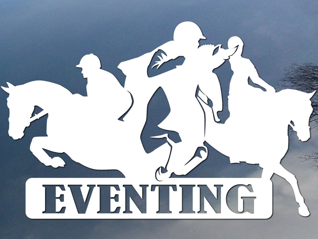 Eventing Horse Vinyl Decal, Car Window Sticker, Design for Truck or ...