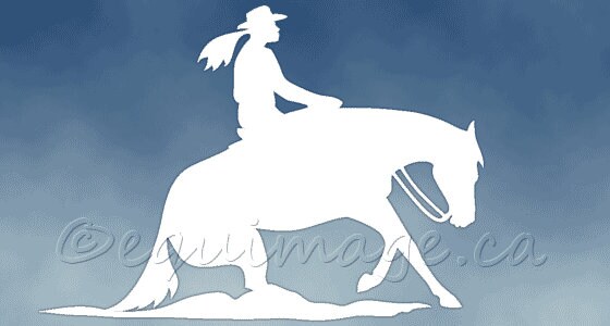 Reining Horse Vinyl Decal Car Window Sticker Design for - Etsy Australia
