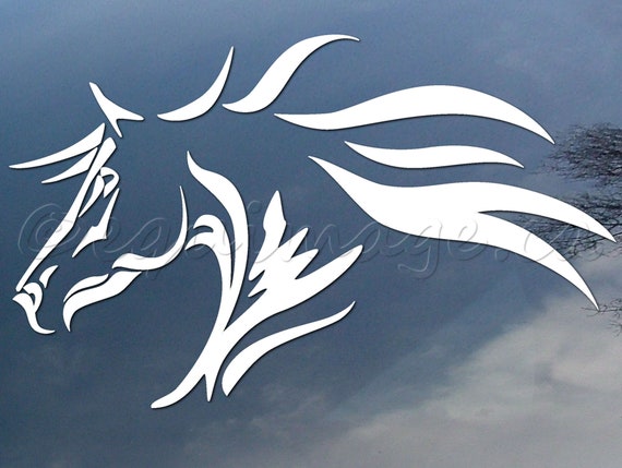 Profile Horse Vinyl Decal Car Window Sticker Design for - Etsy