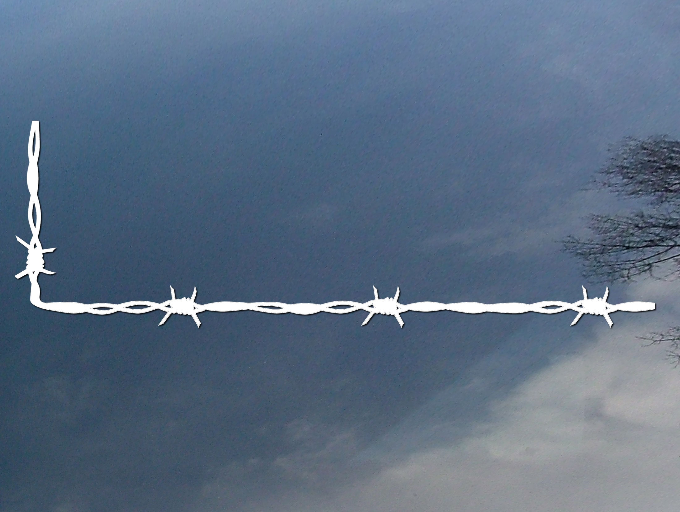 Barbed Wire Vinyl Decal Car Window Sticker Design for Truck - Etsy
