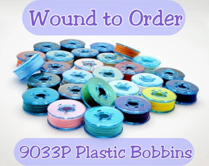 Pre-wound Bobbin Sets, Made-to-order Custom, Clear Blue Plastic Bobbin ...