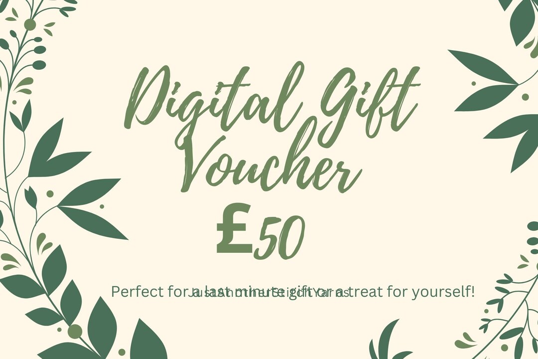 Digital Gift Voucher - Etsy