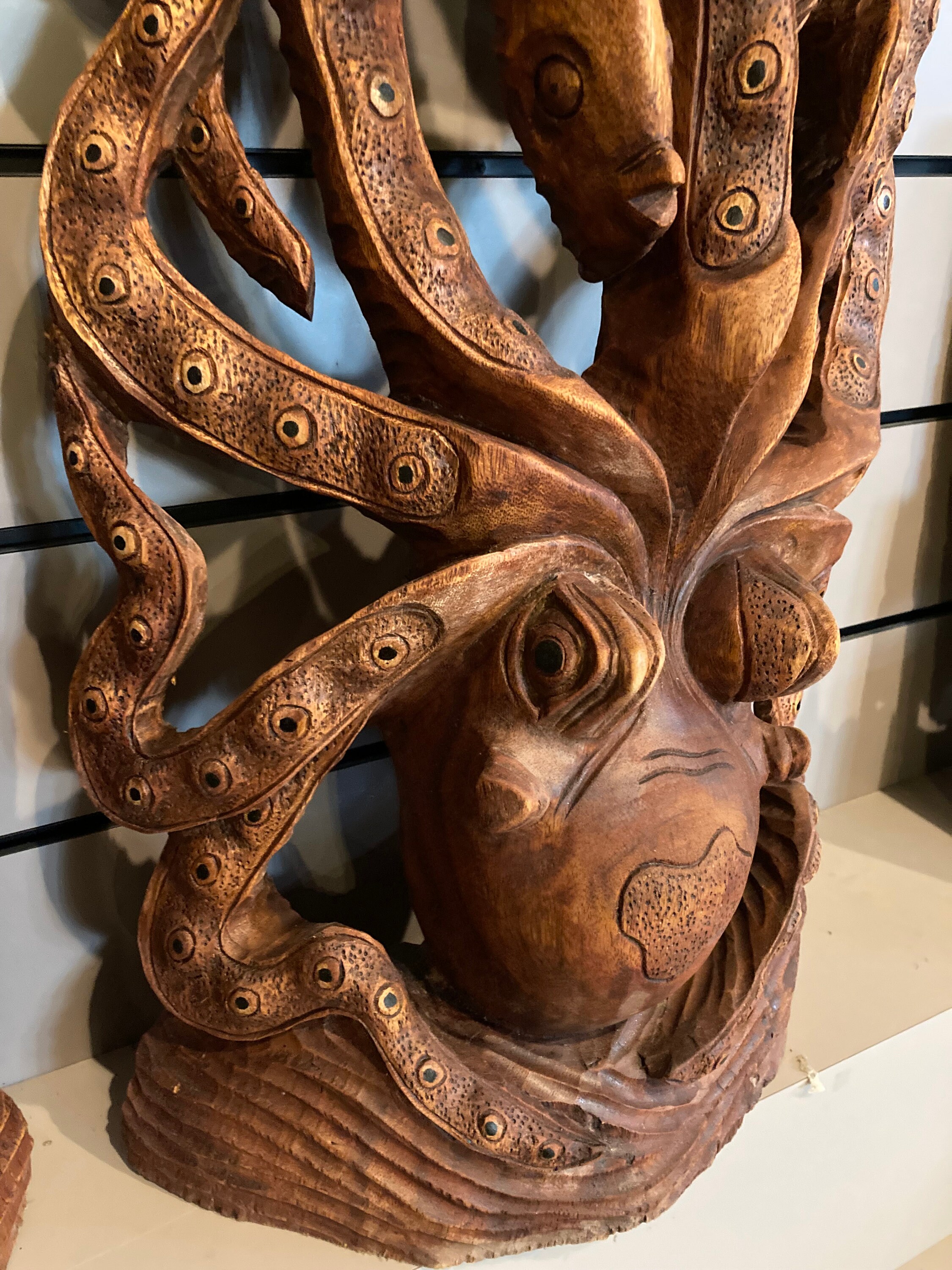 Hand-carved octopus Sea Scape Must See - Etsy