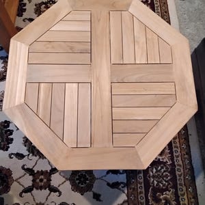 TEAK Octagon Table Top-perfect for Boats, Rvs or Whatever! - Etsy