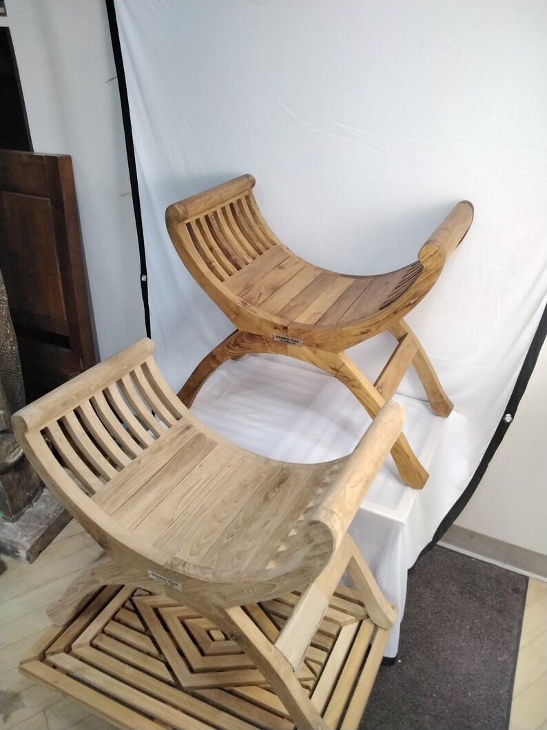 Teak "kartini" Bench - Natural or Oil Finish! - Etsy