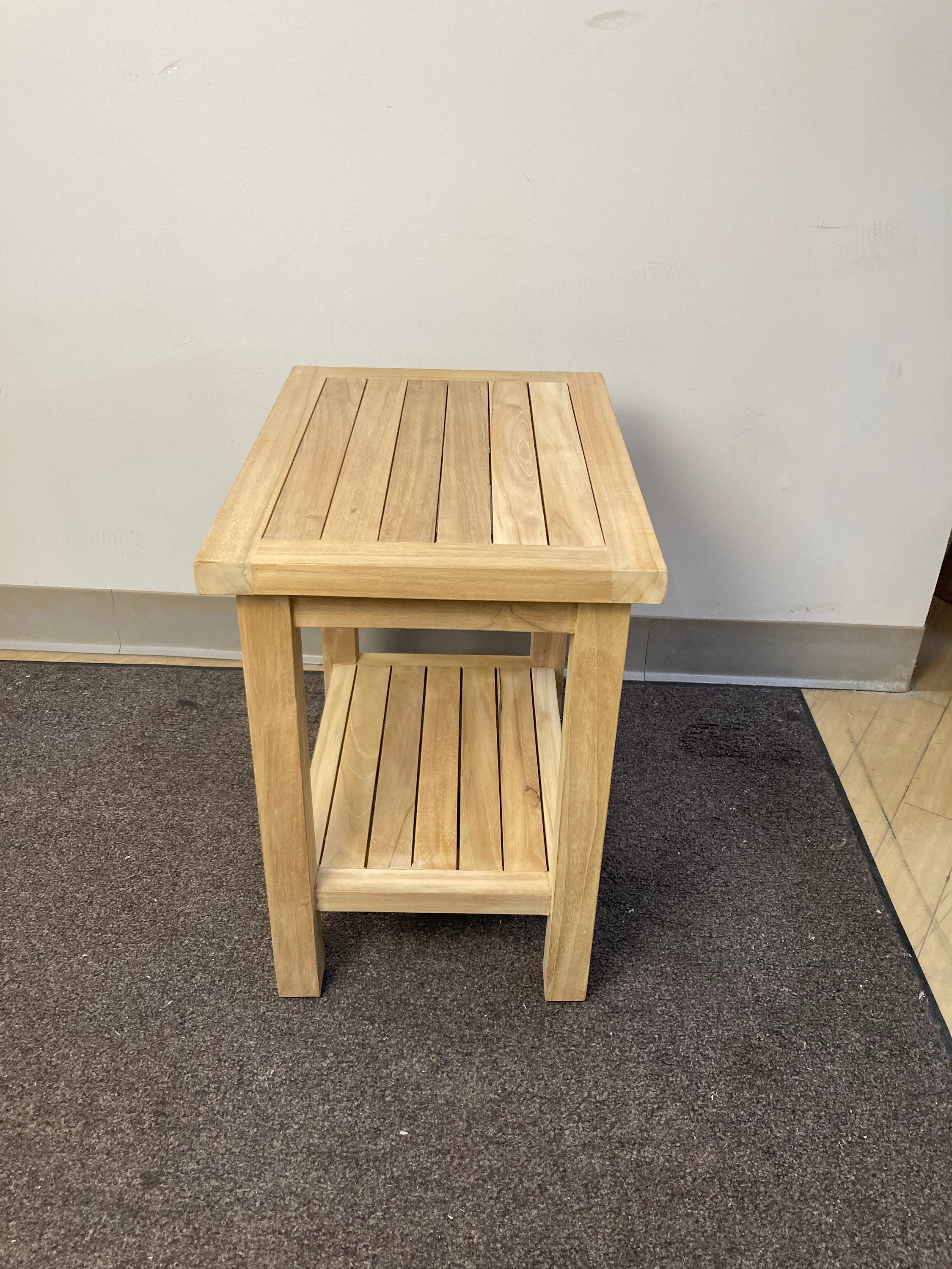 Teak Shower Stool 18" - Etsy