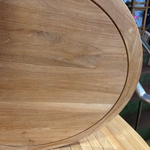 Teak Boat Table Tops W/ Compass Rose Inlay - Very Nice! 2 Styles, 5 ...