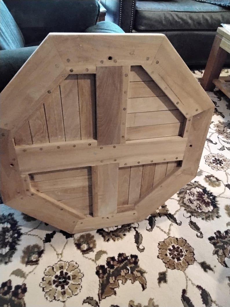 TEAK Octagon Table Top-perfect for Boats, Rvs or Whatever! - Etsy