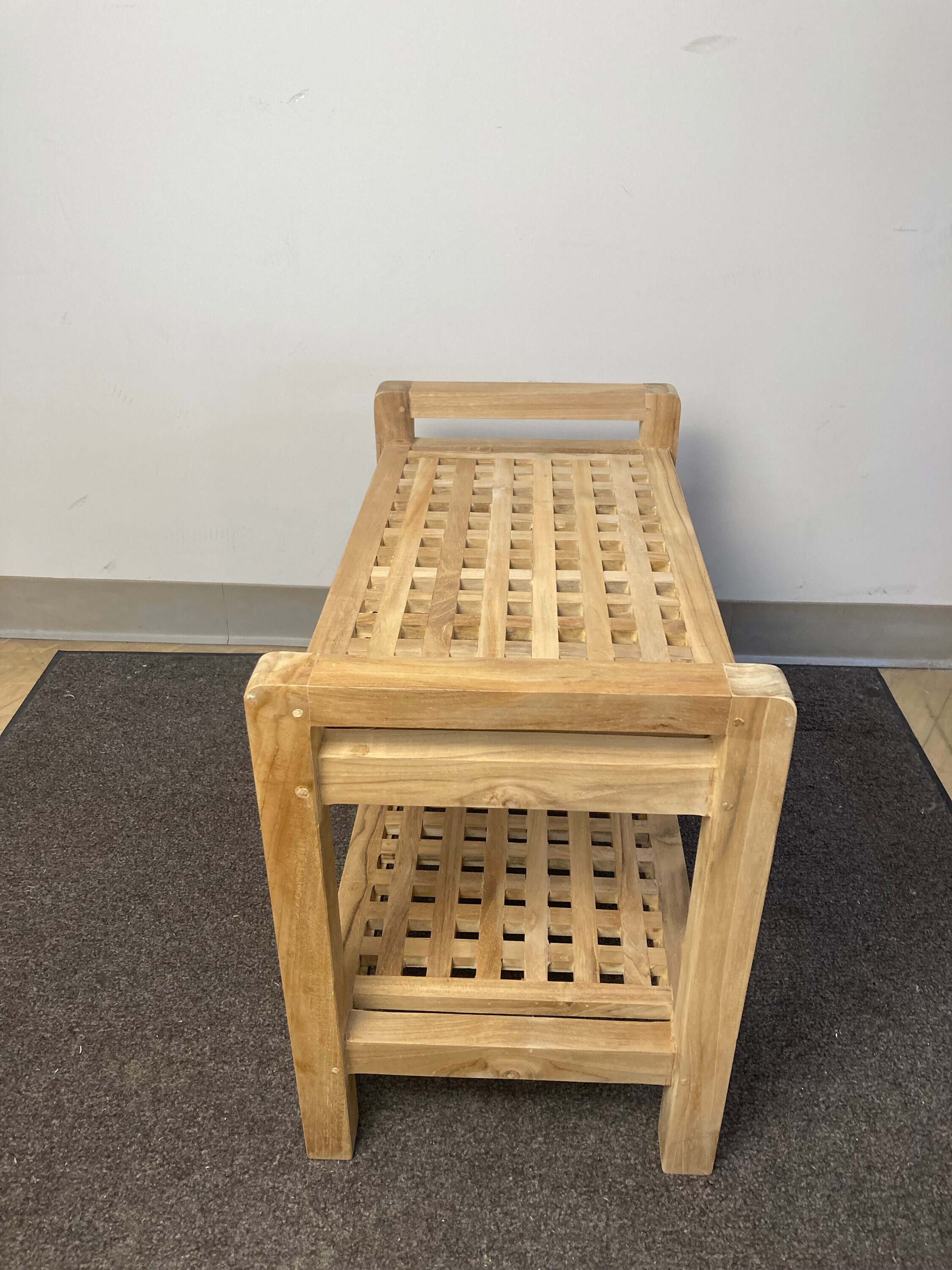 Teak Shower Stool Robust! 24" - Etsy UK