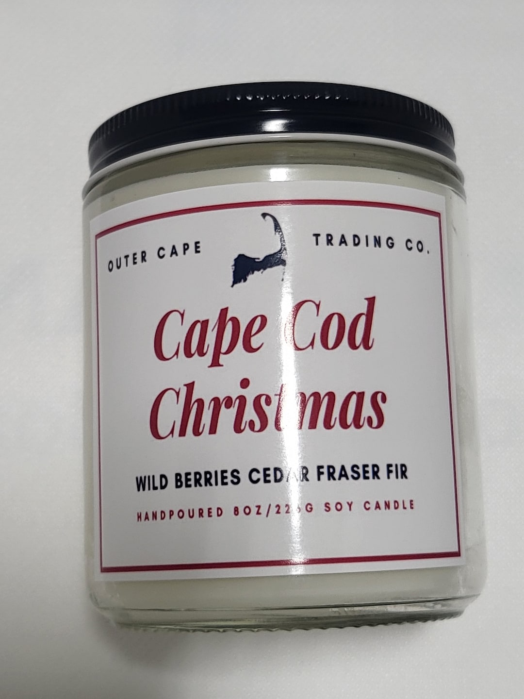 Cape Cod Christmas Tree Farm Soy Wax Wooden Wick Candle - Etsy