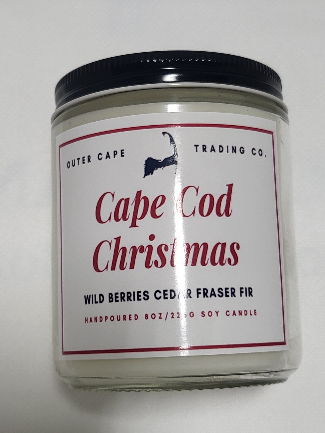 Cape Cod Christmas Tree Farm Soy Wax Wooden Wick Candle - Etsy