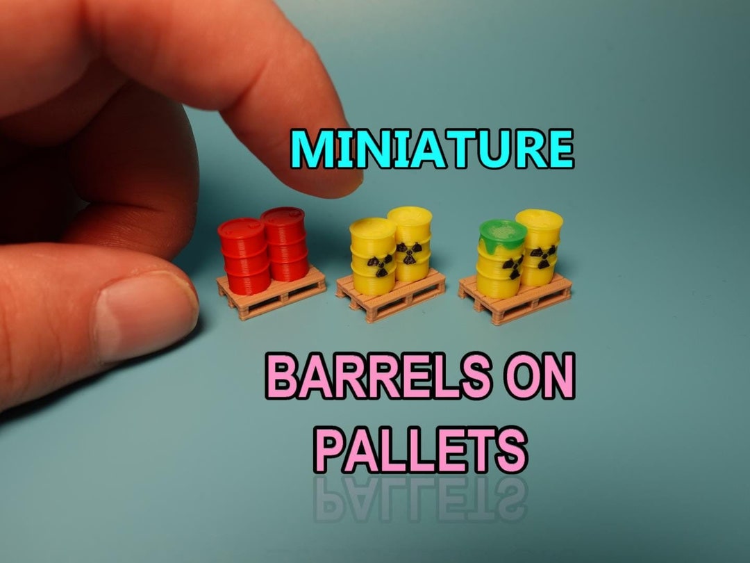 Miniature Barrels on Pallets QTY 9 - Etsy