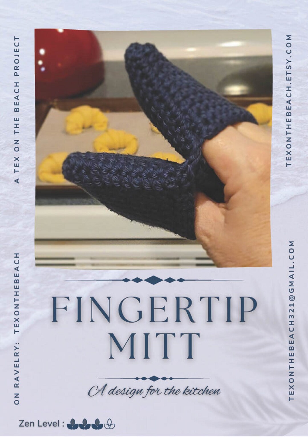 Crochet Pattern Fingertip Oven Mitt - Etsy