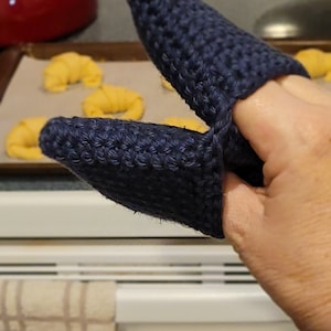 Crochet Pattern Fingertip Oven Mitt (digital Download of PDF Pattern ...