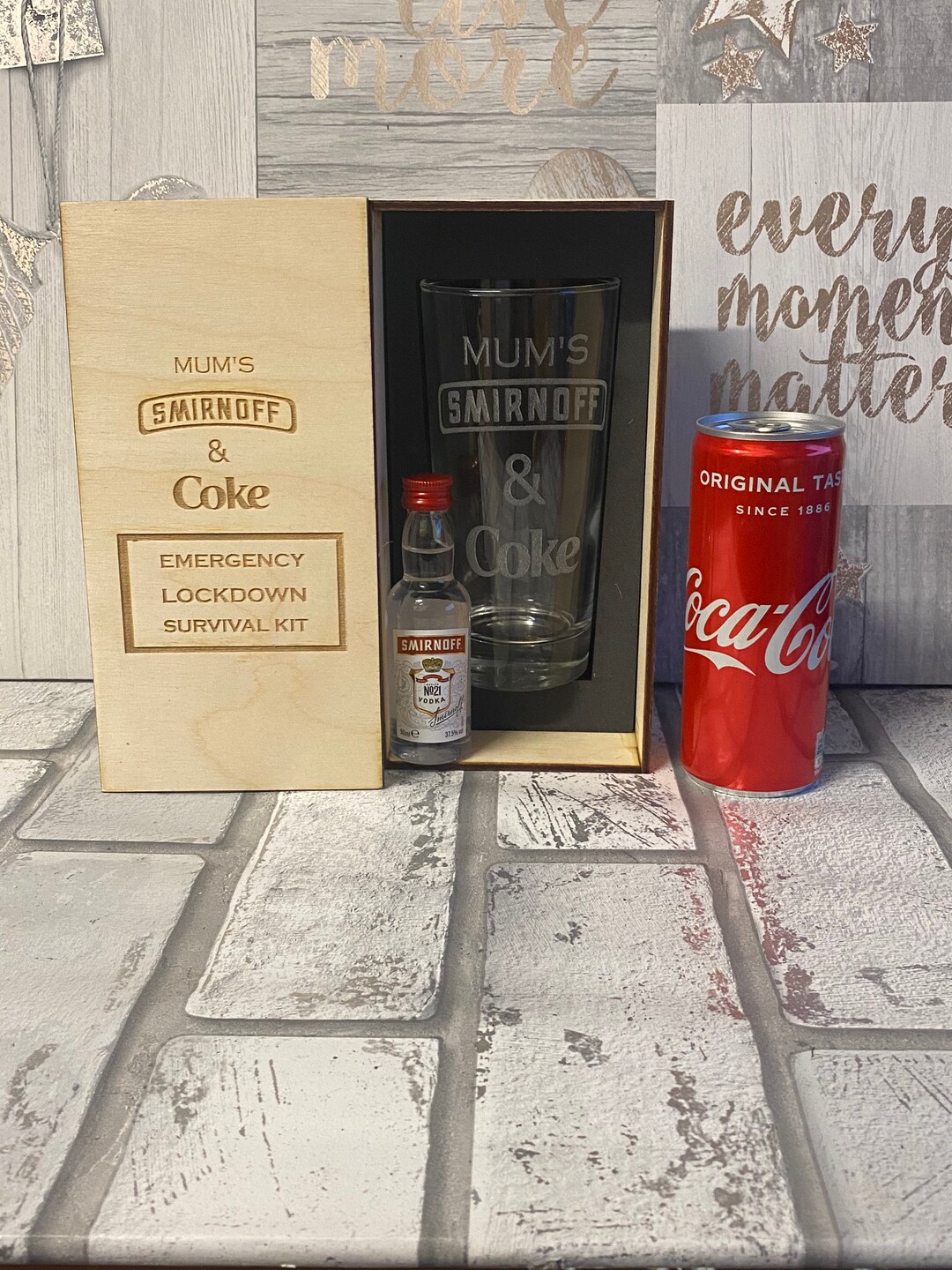 Personalised Smirnoff Vodka Glass, Custom Vodka Glass. Smirnoff Gift ...
