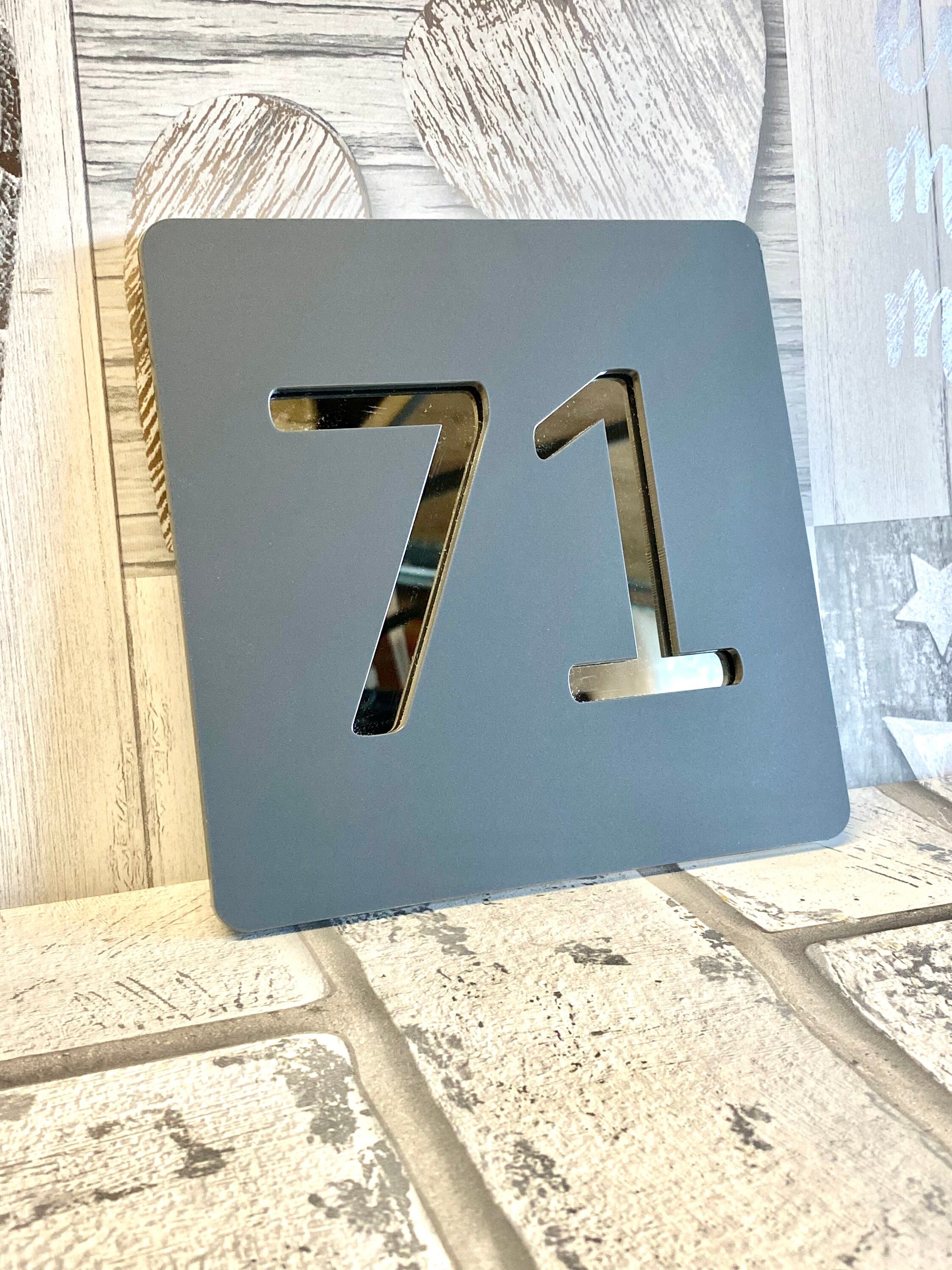 Contemporary House Sign House Number Sign Door Number - Etsy