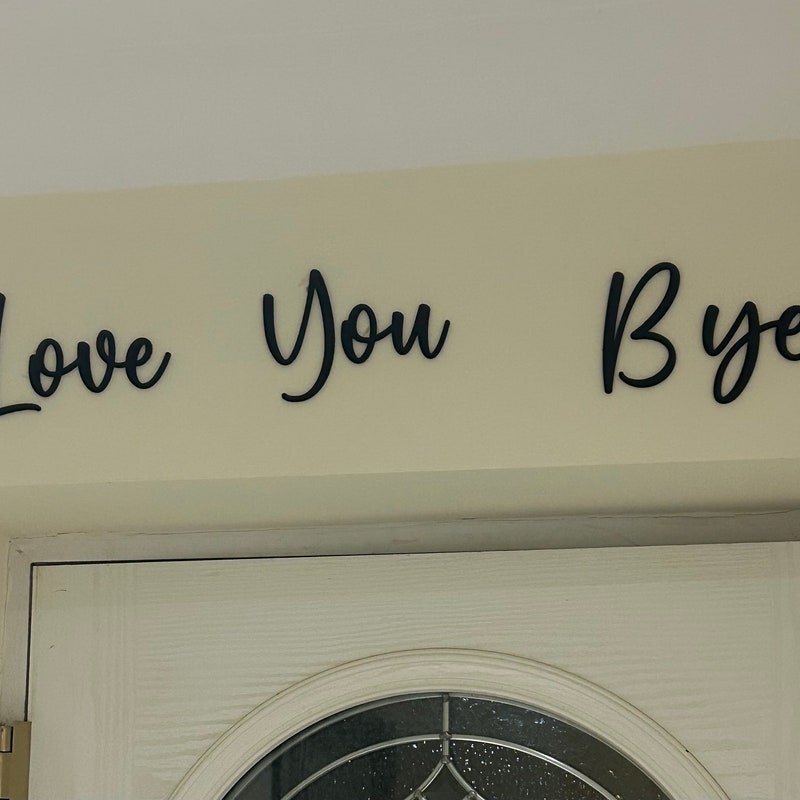 Love You, Bye Sign - Etsy