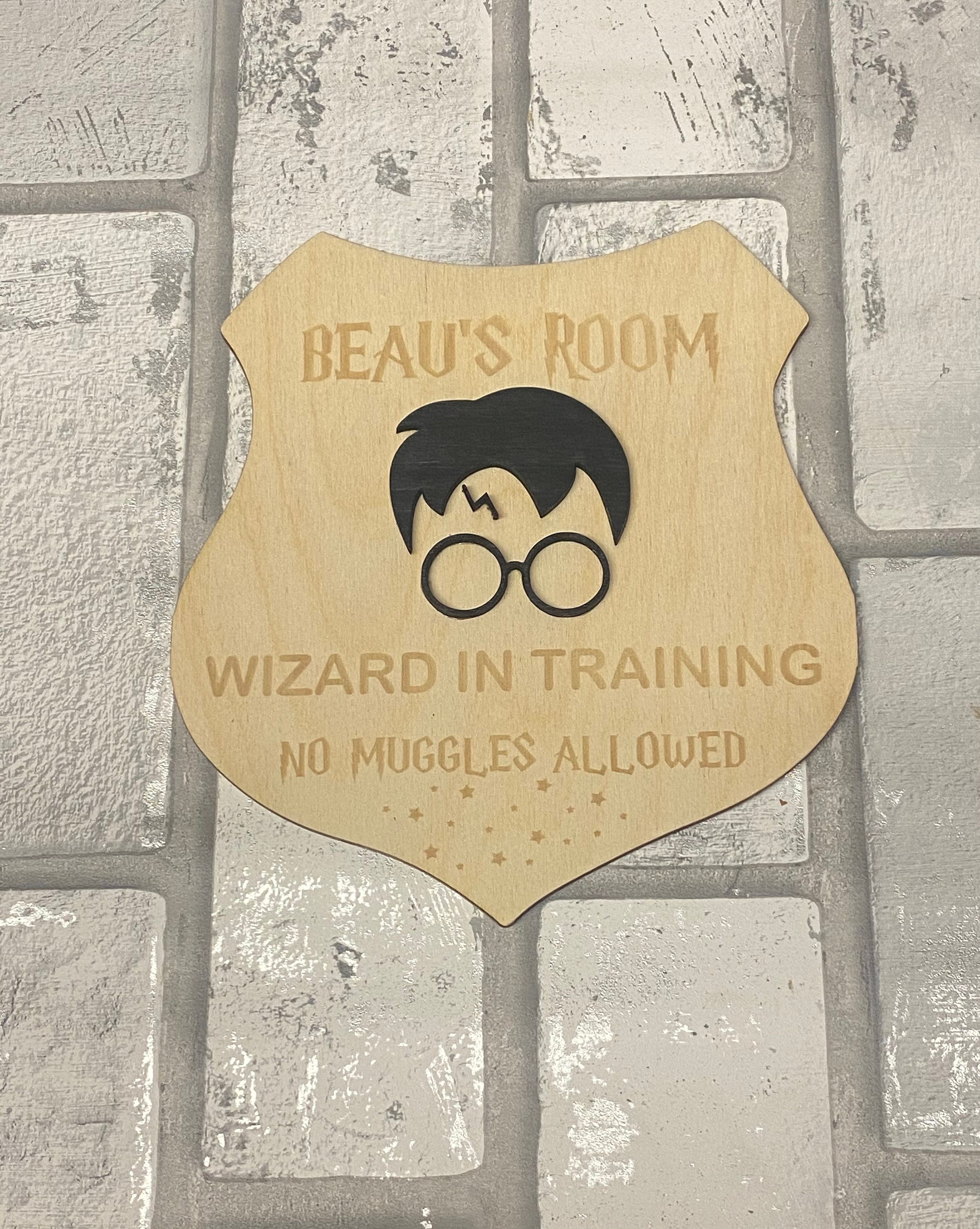 Door Name Sign Personalised Harry Potter Inspired Wooden Door Etsy