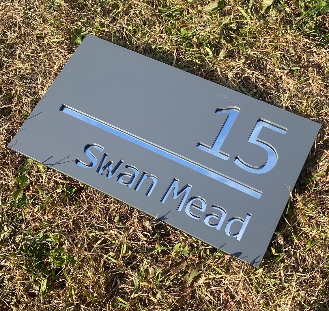 Contemporary House Sign House Number Sign Door Number - Etsy