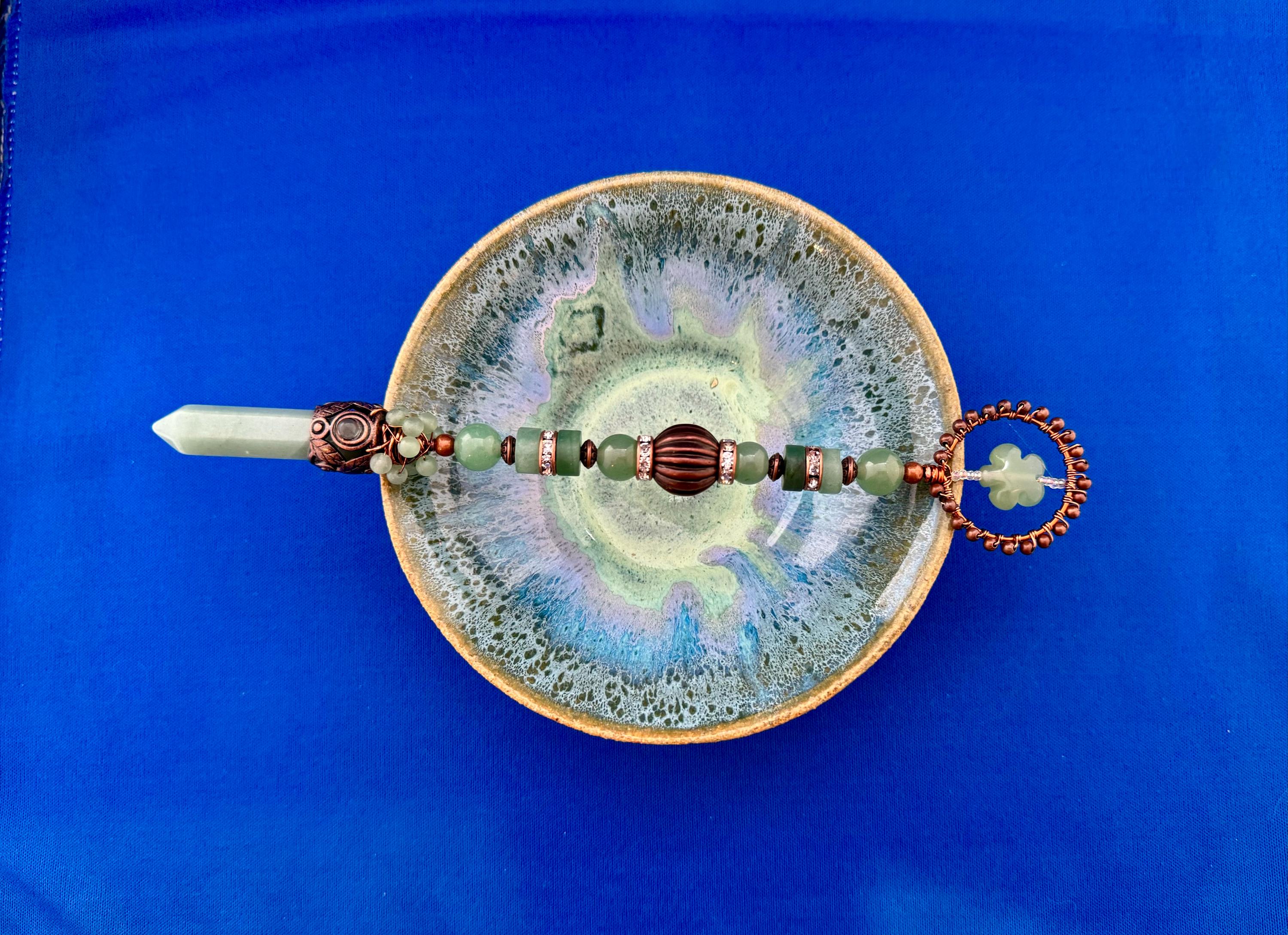 Antique Copper and Aventurine Wand - Etsy