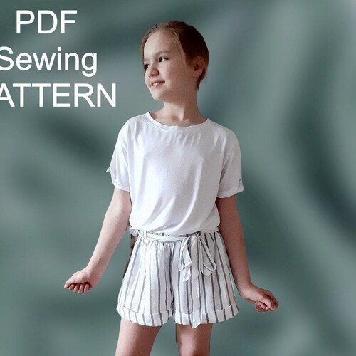 PDF Shorts Sewing Pattern Girls Clothing DIY Shorts Pattern | Etsy