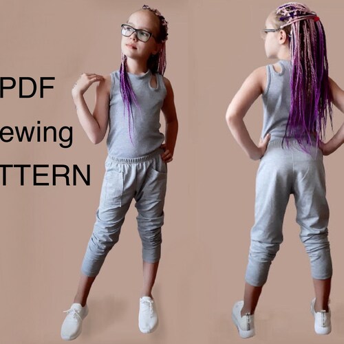 Girls Pants Pdf Sewing Pattern PDF Patterns for Girls Pdf | Etsy