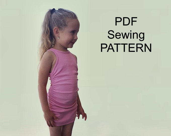 Dress Shirt for Girls, PDF Sewing Pattern, PDF Pattern for Kids, Sewing ...