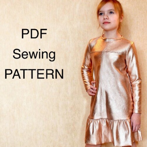 Girls Smart Dress PDF Sewing Pattern PDF Pattern for Girls - Etsy