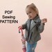 Girls Leather Biker Jacket PDF Pattern, Sewing Patterns for Girls, PDF ...