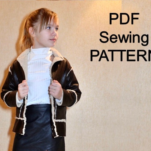 Faux Fur Jacket PDF Sewing Pattern PDF Pattern for Girls - Etsy
