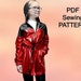 Windbreaker - PDF Sewing Pattern, PDF Pattern for Parka, PDF Pattern ...