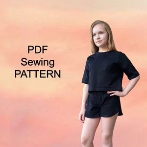 Sports Suit for Kids - PDF Pattern, Girl’s Suit Sewing Pattern, Pdf ...
